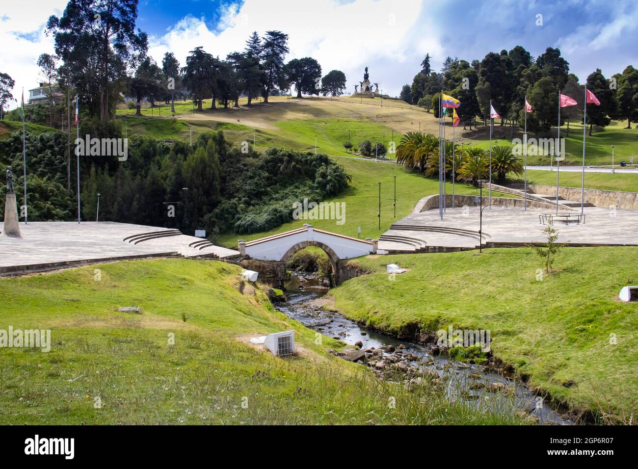 The famous historic Bridge of Boyaca in Colombia. The Colombian ...