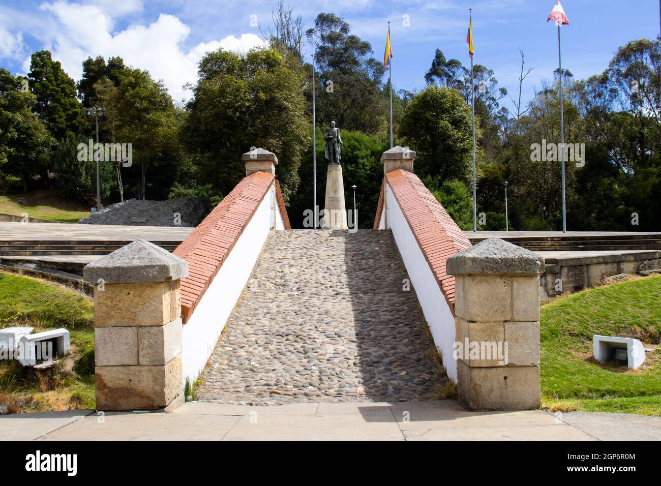 The famous historic Bridge of Boyaca in Colombia. The Colombian ...