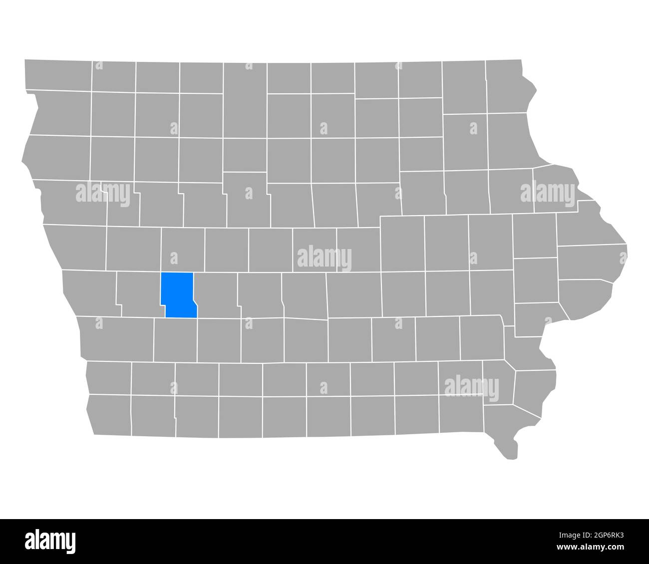 Map of Audubon in Iowa Stock Photo - Alamy