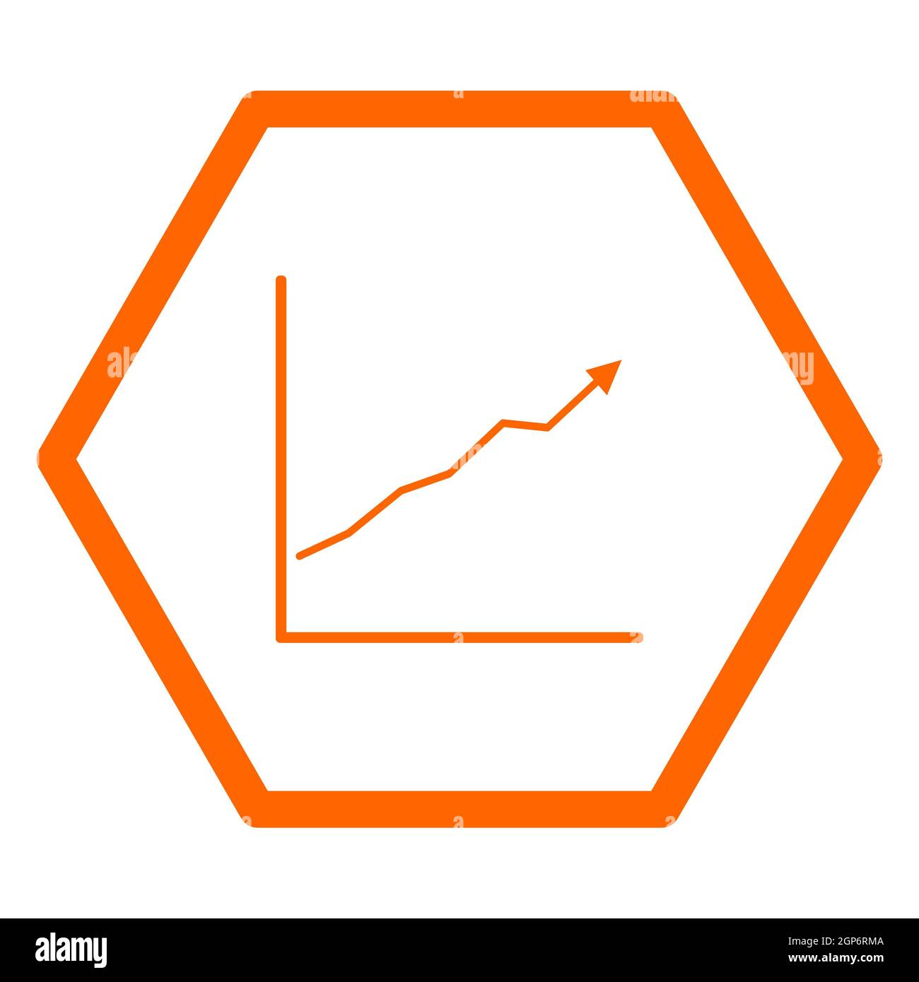 Chart and hexagon Stock Photo - Alamy