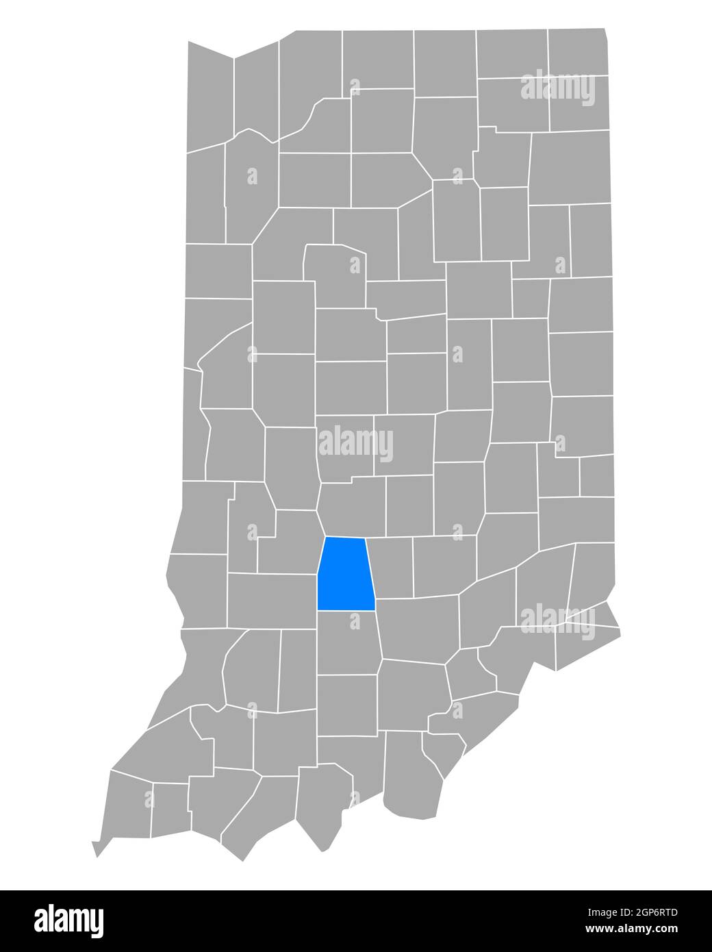 Map of Monroe in Indiana Stock Photo - Alamy