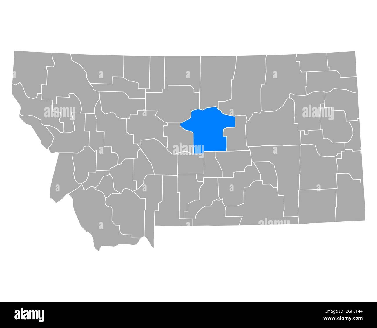 Map of Fergus in Montana Stock Photo - Alamy