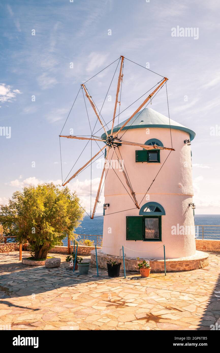 Old Greek Windmill, Potamitis Windmill, Zakyntos, Ionian Islands ...