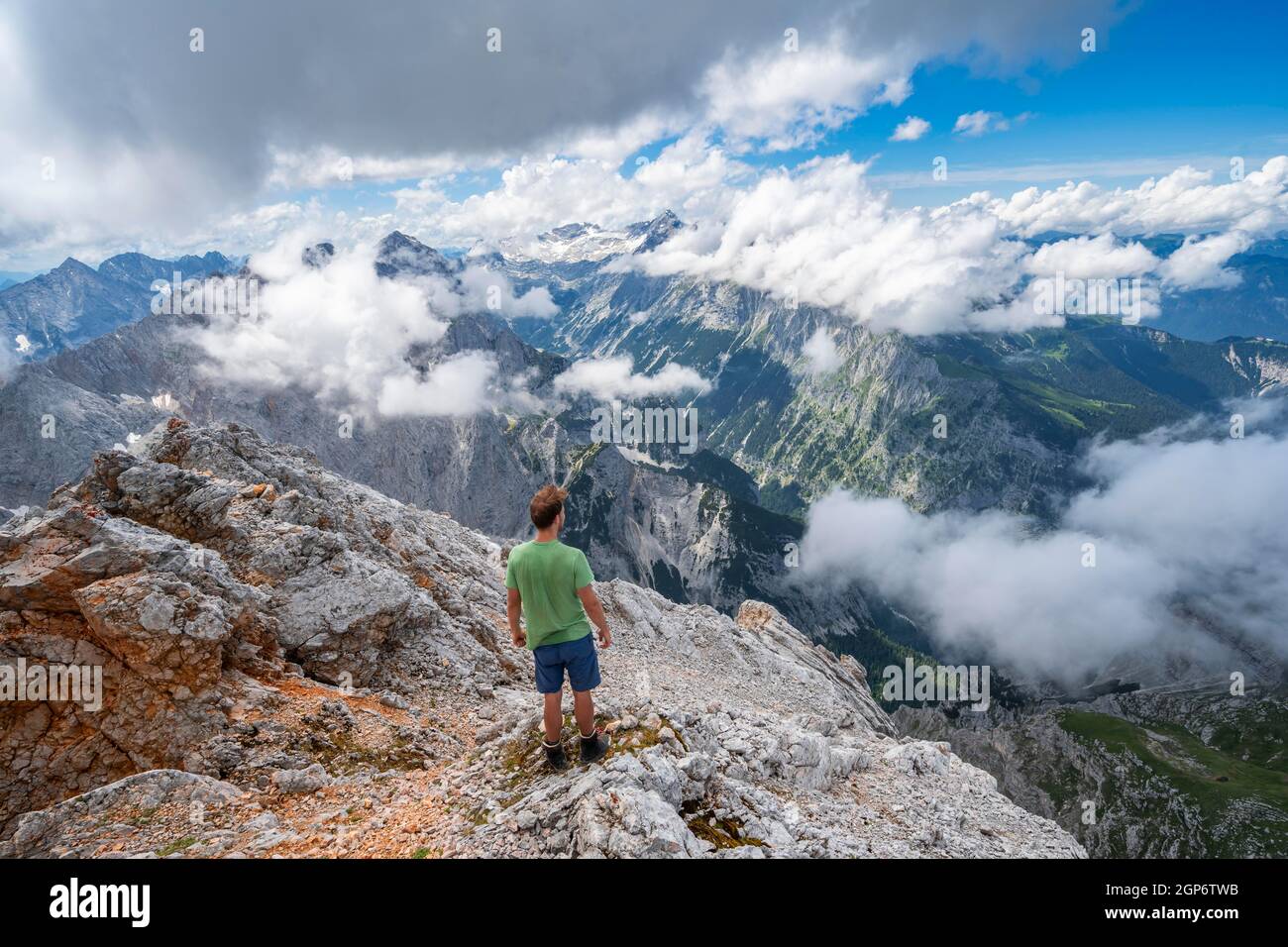 Hike towards zugspitze hi-res stock photography and images - Alamy
