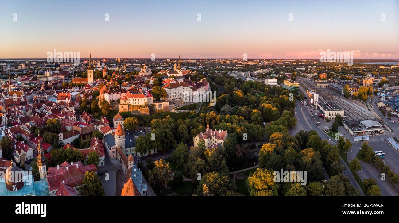 Aerial view tallinn baltic station hi-res stock photography and images ...