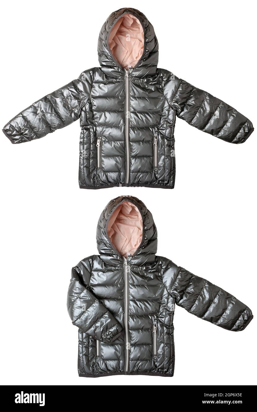 Silver down jacket hi-res stock photography and images - Alamy