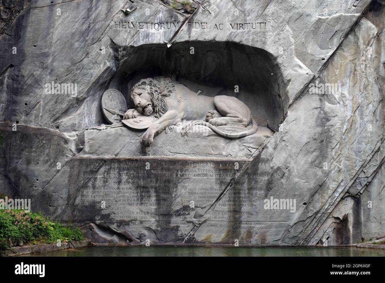 The Lion Monument Or The Lion Of Lucerne Designed By Bertel