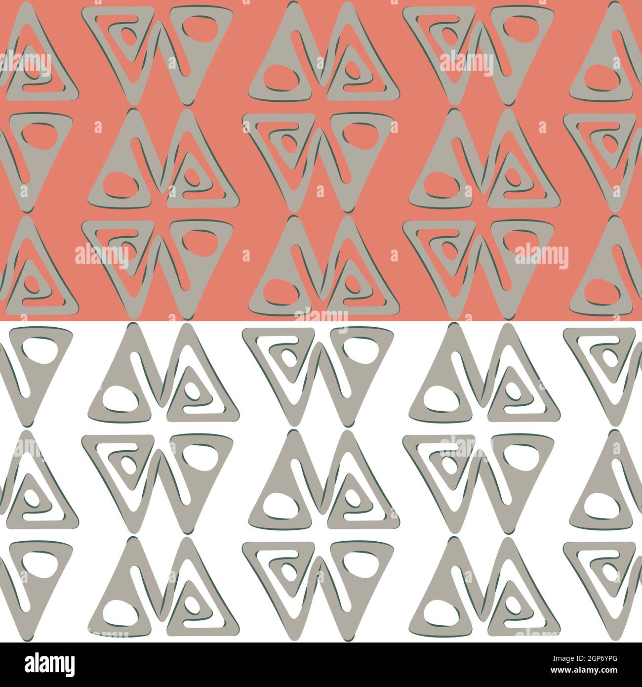 Ethnic vertical design, hand drawn decorative seamless pattern ...