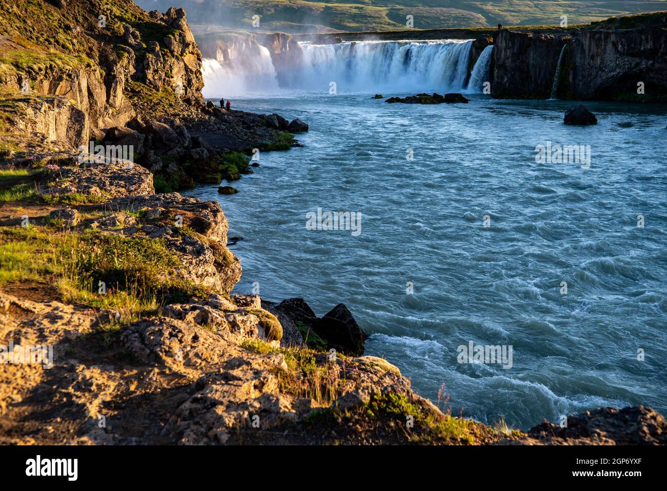 A view of Godafoss, one of most beautiful waterfalls in Iceland Stock ...