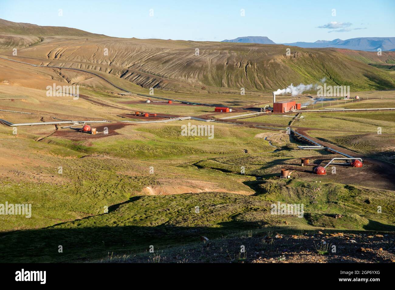 Geothermal power station in Iceland. Generation of ecologically clean ...