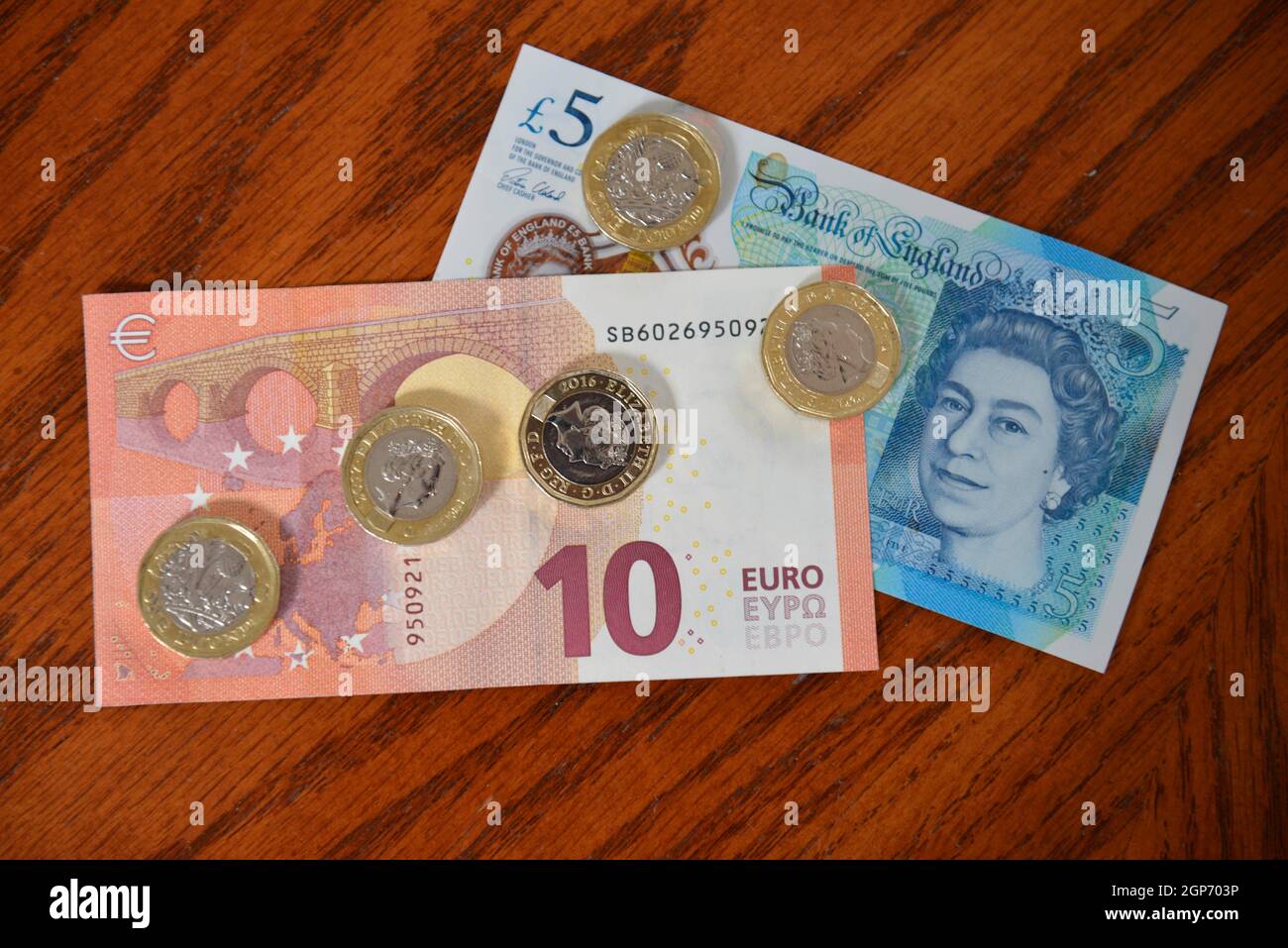 Cash, euro, British Pound Stock Photo - Alamy