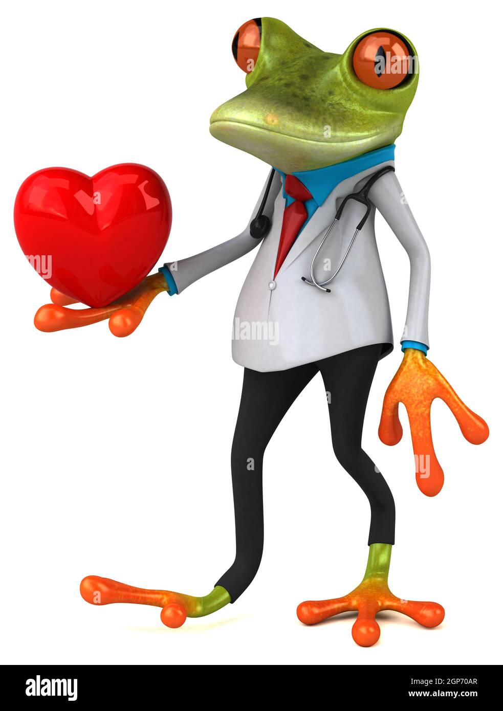 Frog doctor - 3D Illustration Stock Photo - Alamy