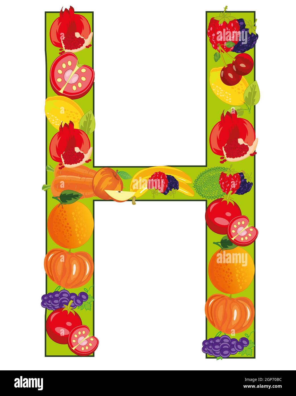 Decorative Letter H Clip Art