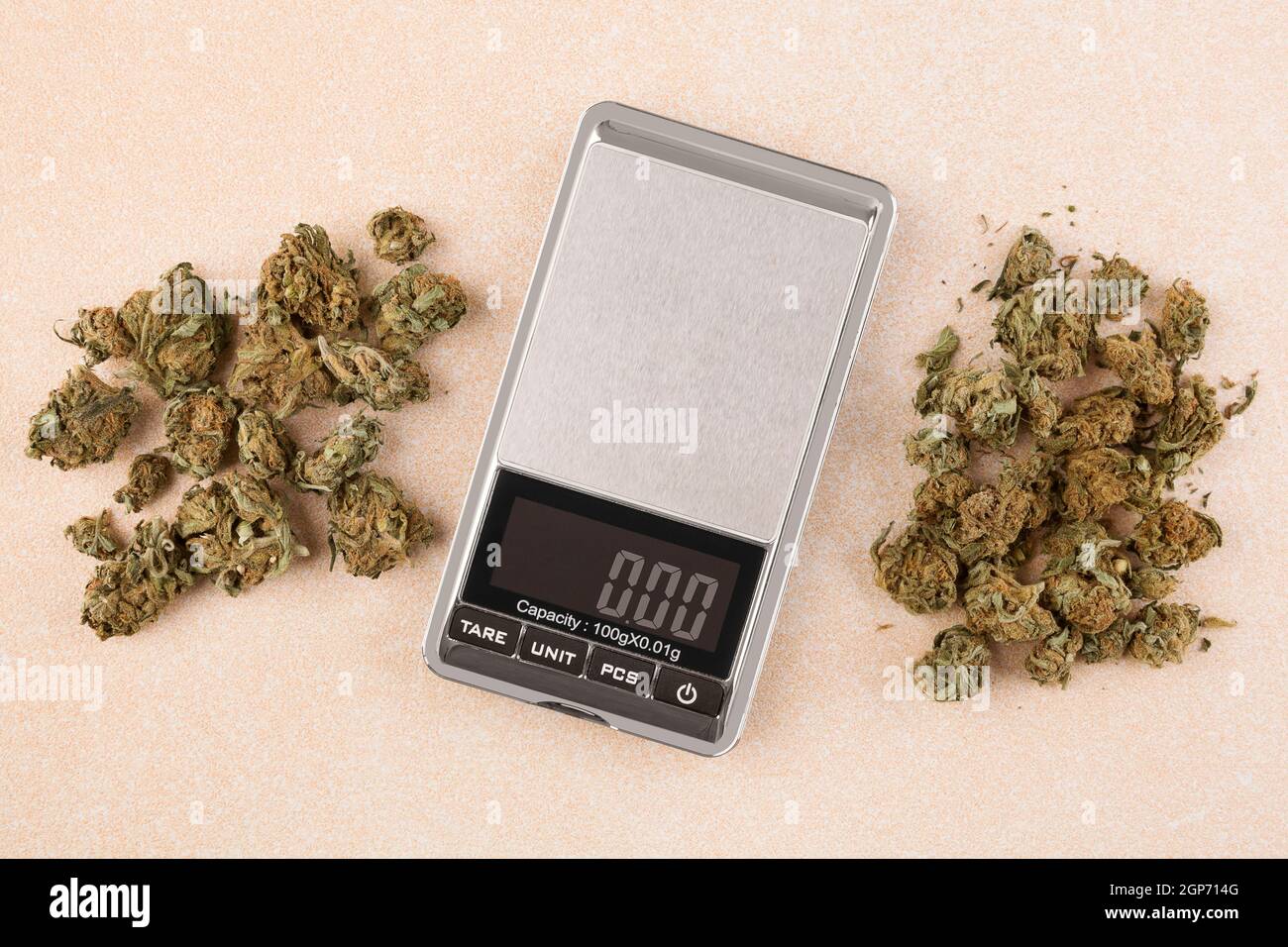 Half Of A Picture Of Weed On Scale