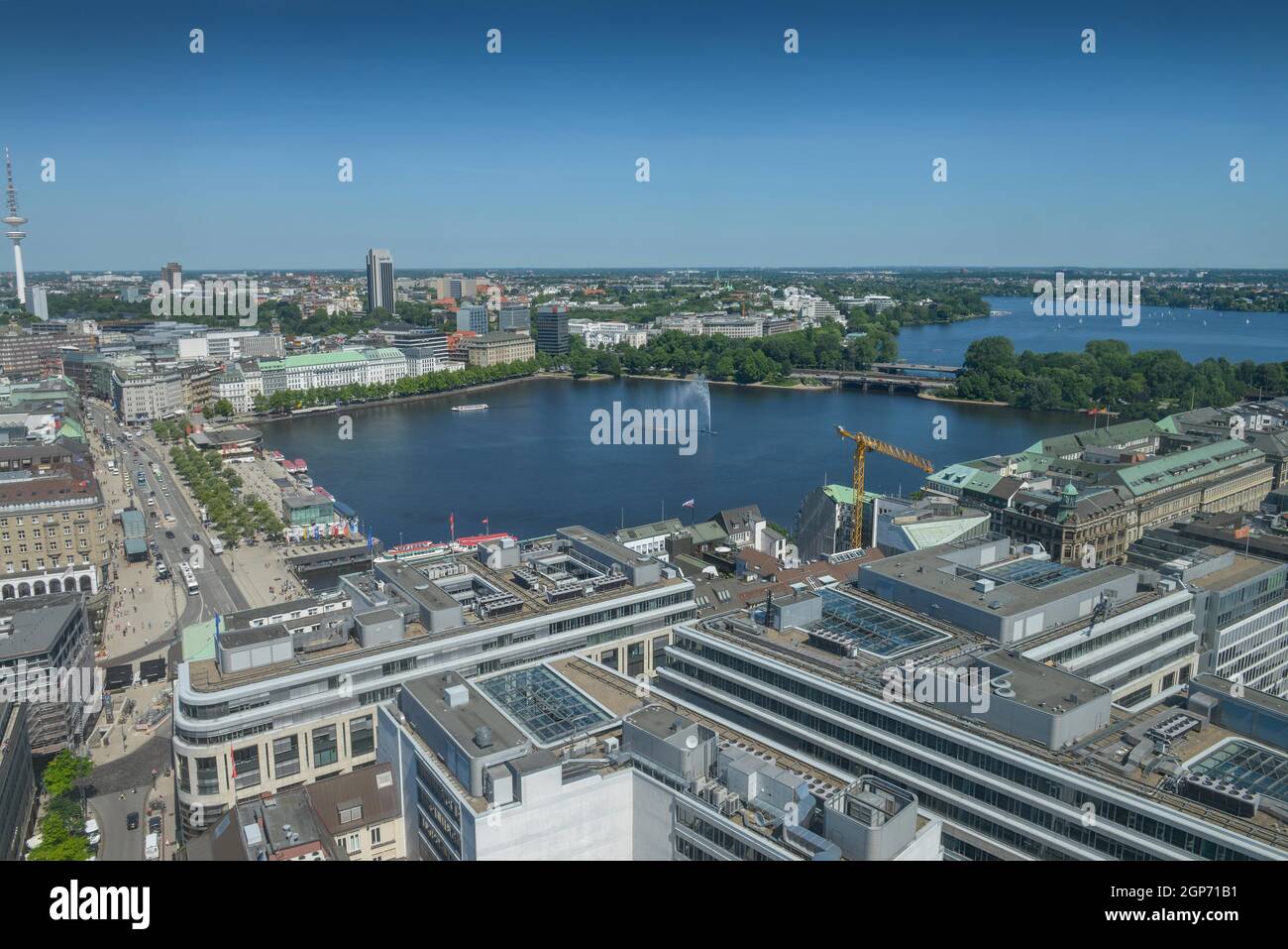 Inner Alster Lake and Outer Alster, Hamburg, Germany Stock Photo - Alamy