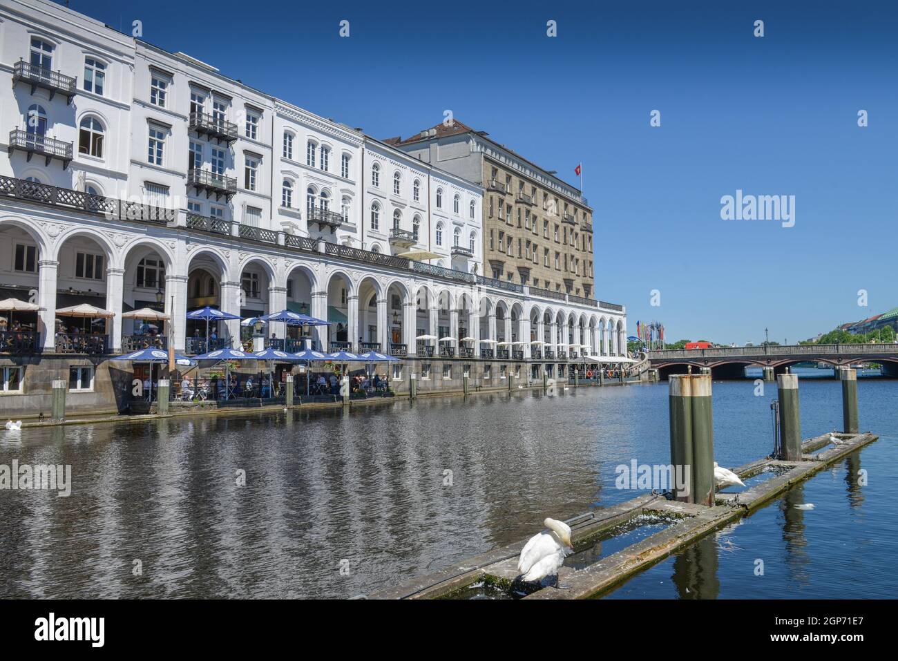 Alster Arcades, Kleine Alster, Hamburg, Germany Stock Photo - Alamy