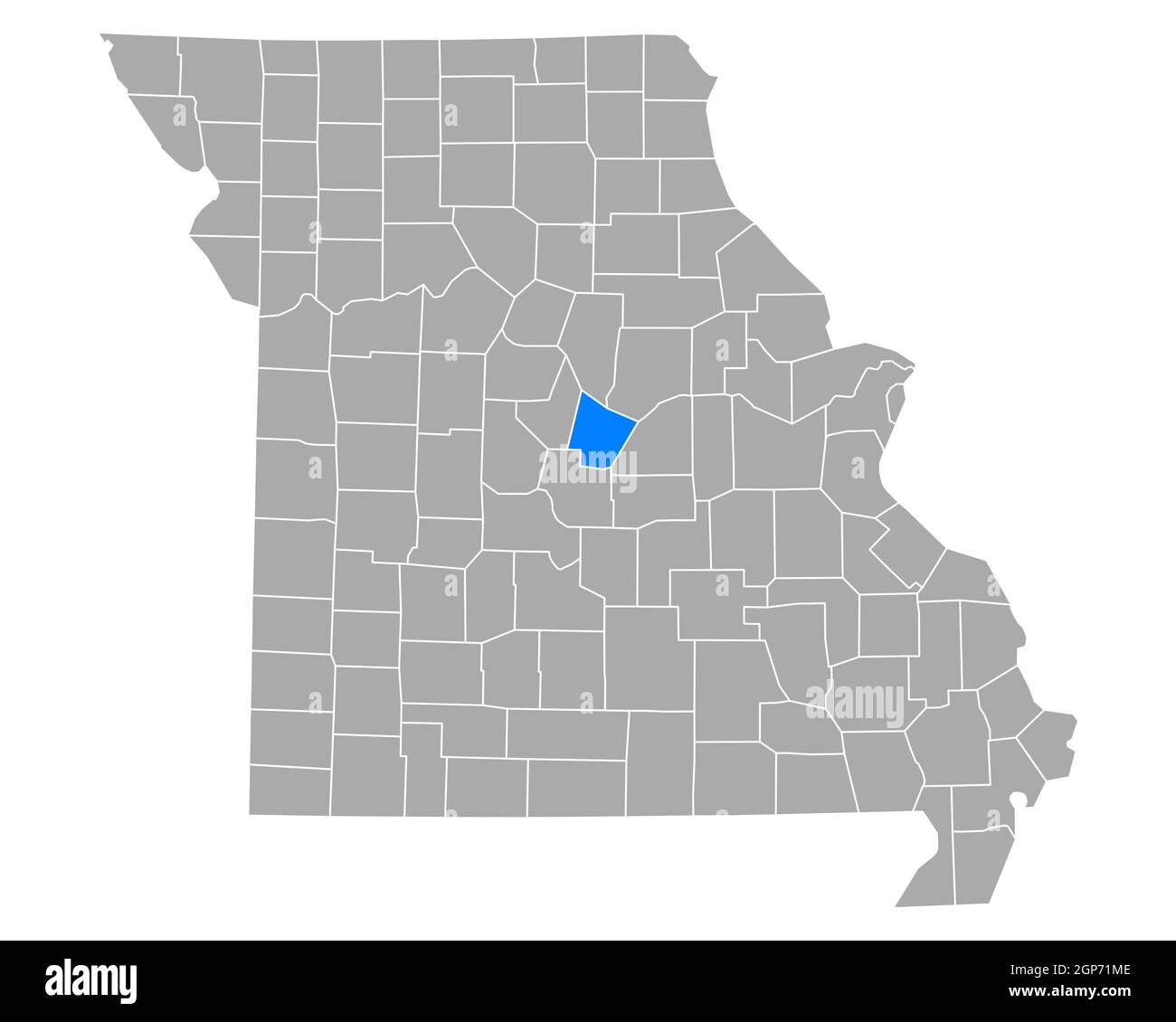 Cole county map hi-res stock photography and images - Alamy