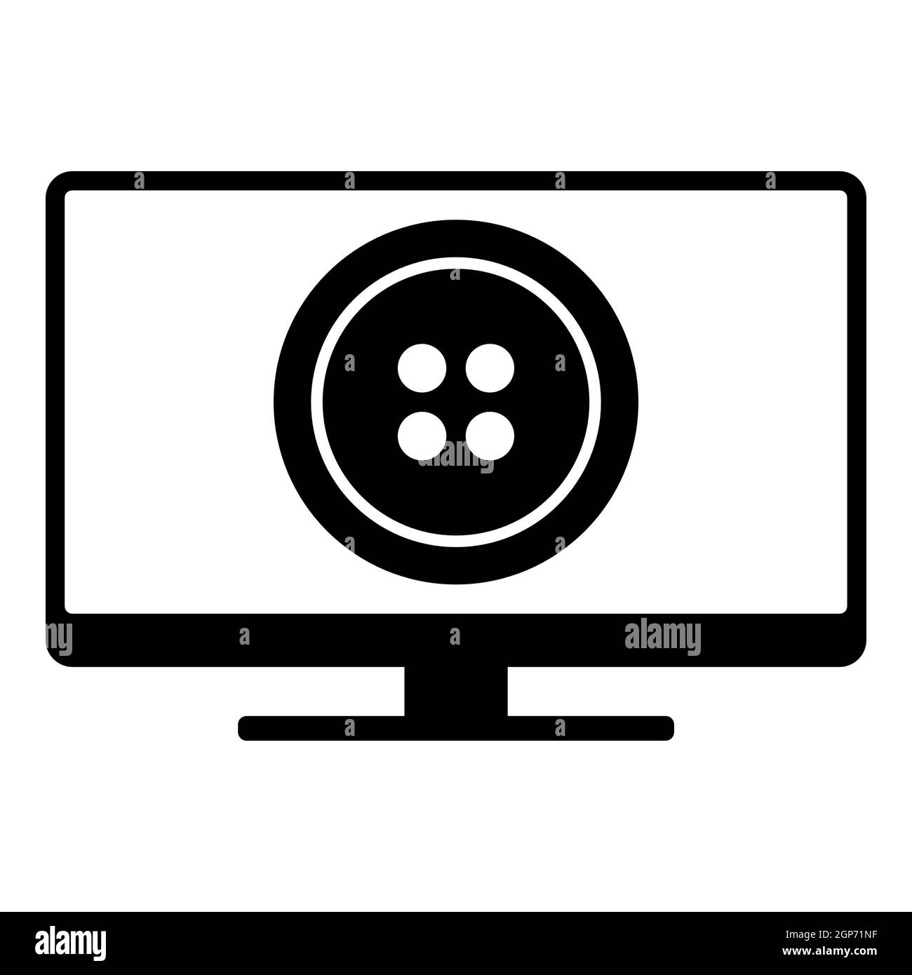 Button and screen Stock Photo - Alamy