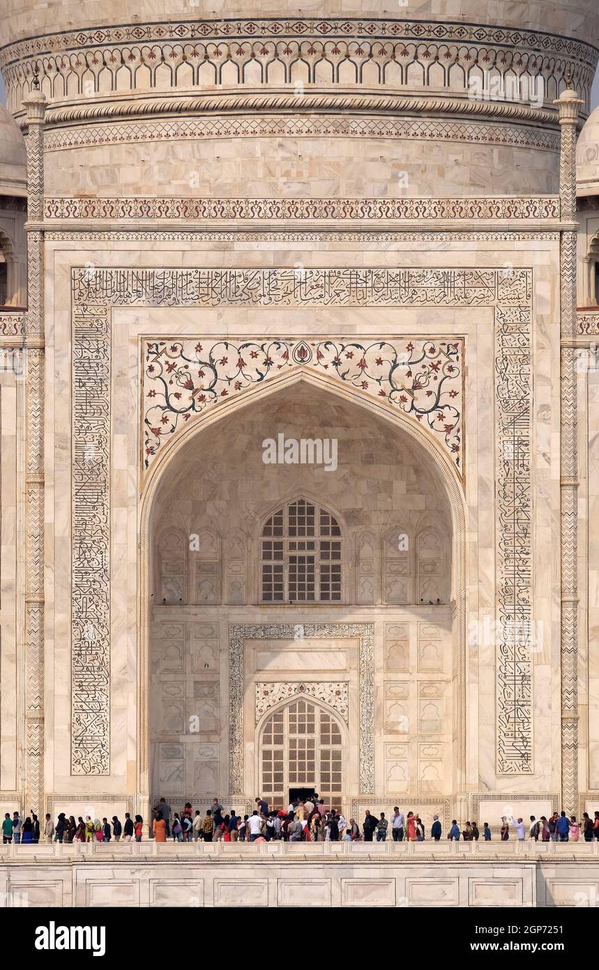 Taj Mahal (Crown of Palaces) in Agra, Uttar Pradesh, India Stock Photo ...