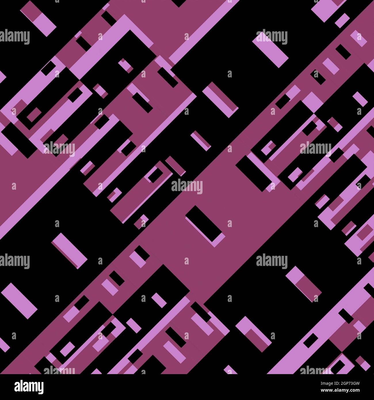 Purple and black colors geometric shapes pattern design Stock Photo - Alamy