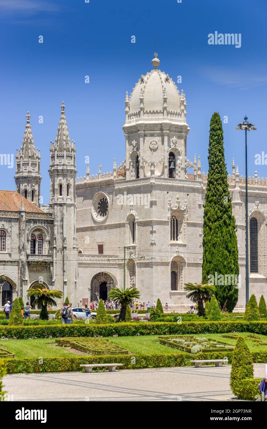 Mosteiro dos Jeronimos Monastery, Belem, Lisbon, Portugal Stock Photo ...