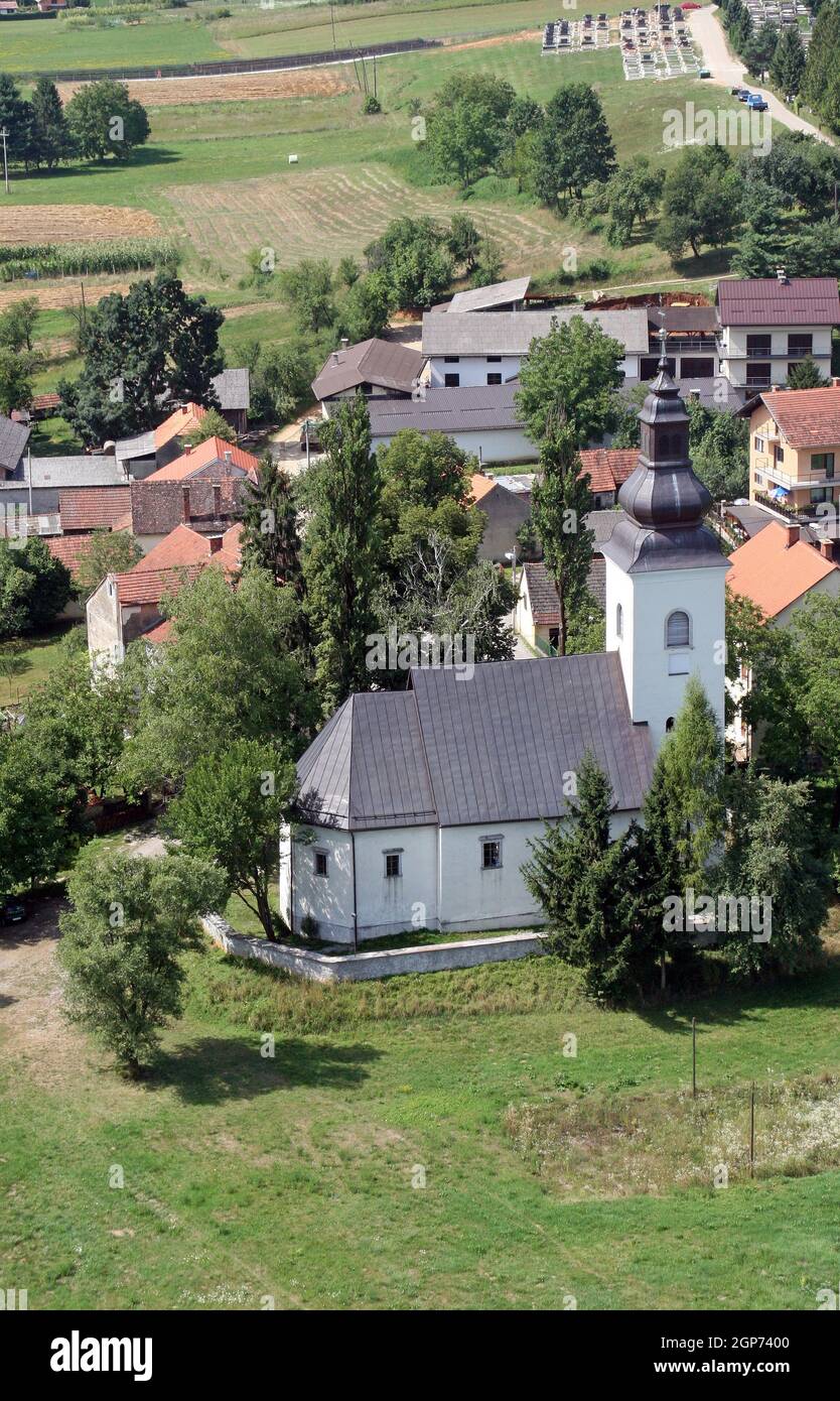 Parish Church of St. Peter in Sveti Petar Mreznicki, Croatia Stock ...