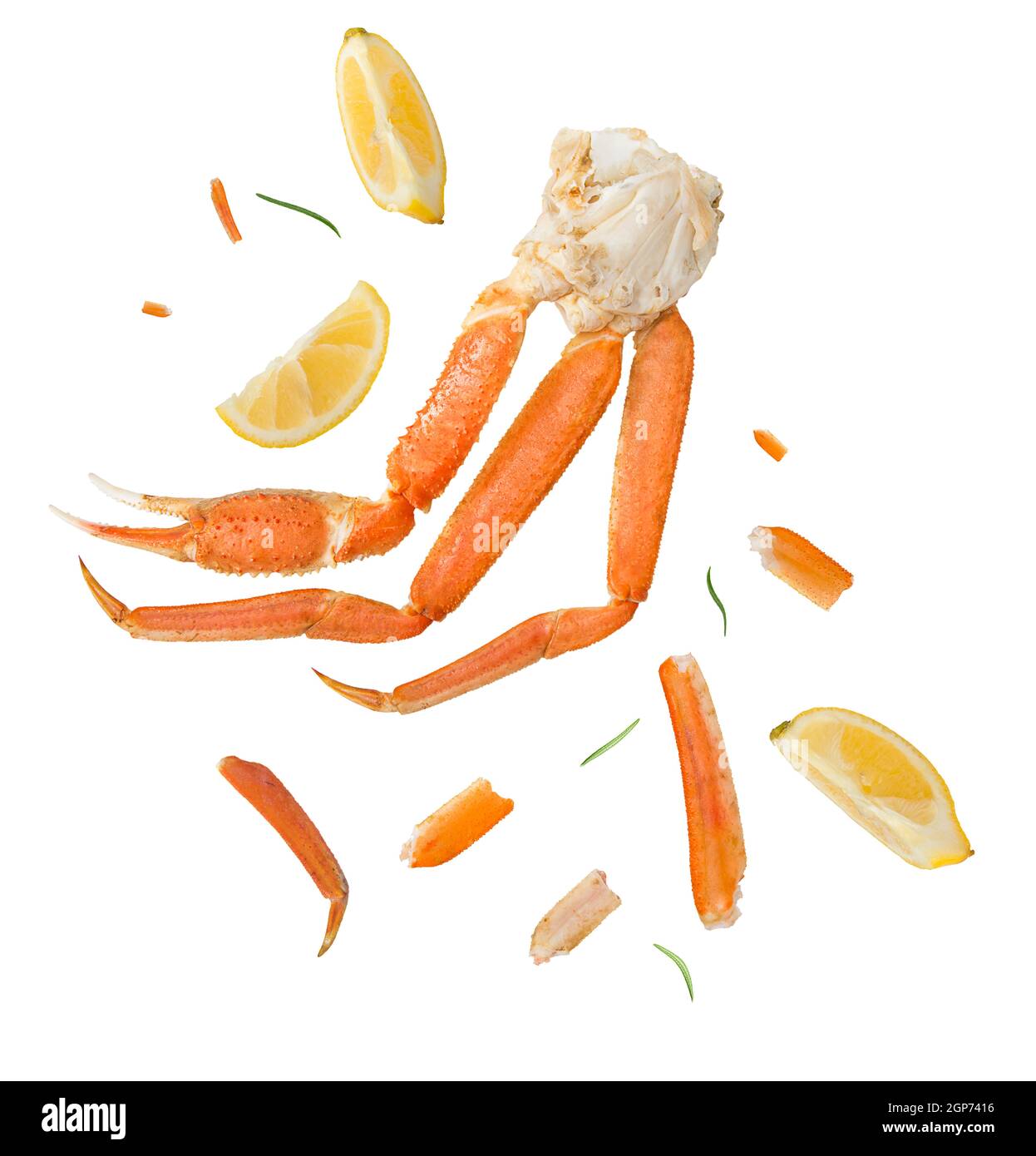 Crab Cluster isolated on white background Stock Photo - Alamy