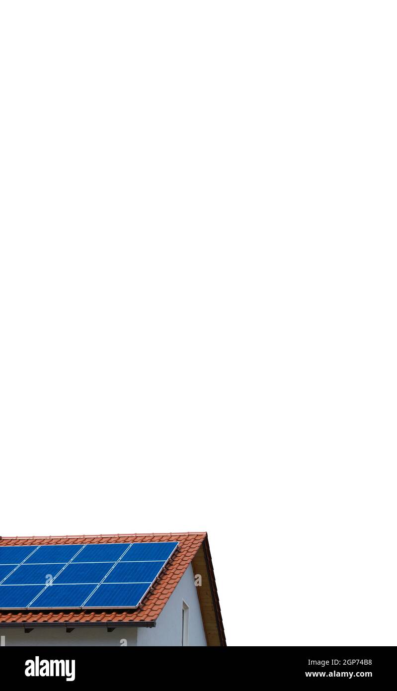 Solar panels on with a blue photocell, replacing old sources of ...