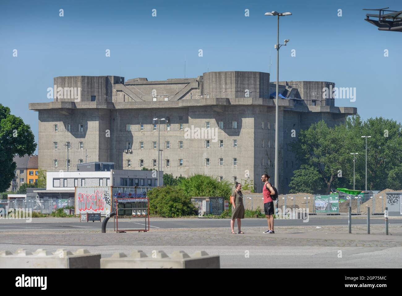 Flakturm IV, Heiligengeistfeld, St. Pauli, Hamburg, Germany Stock Photo ...