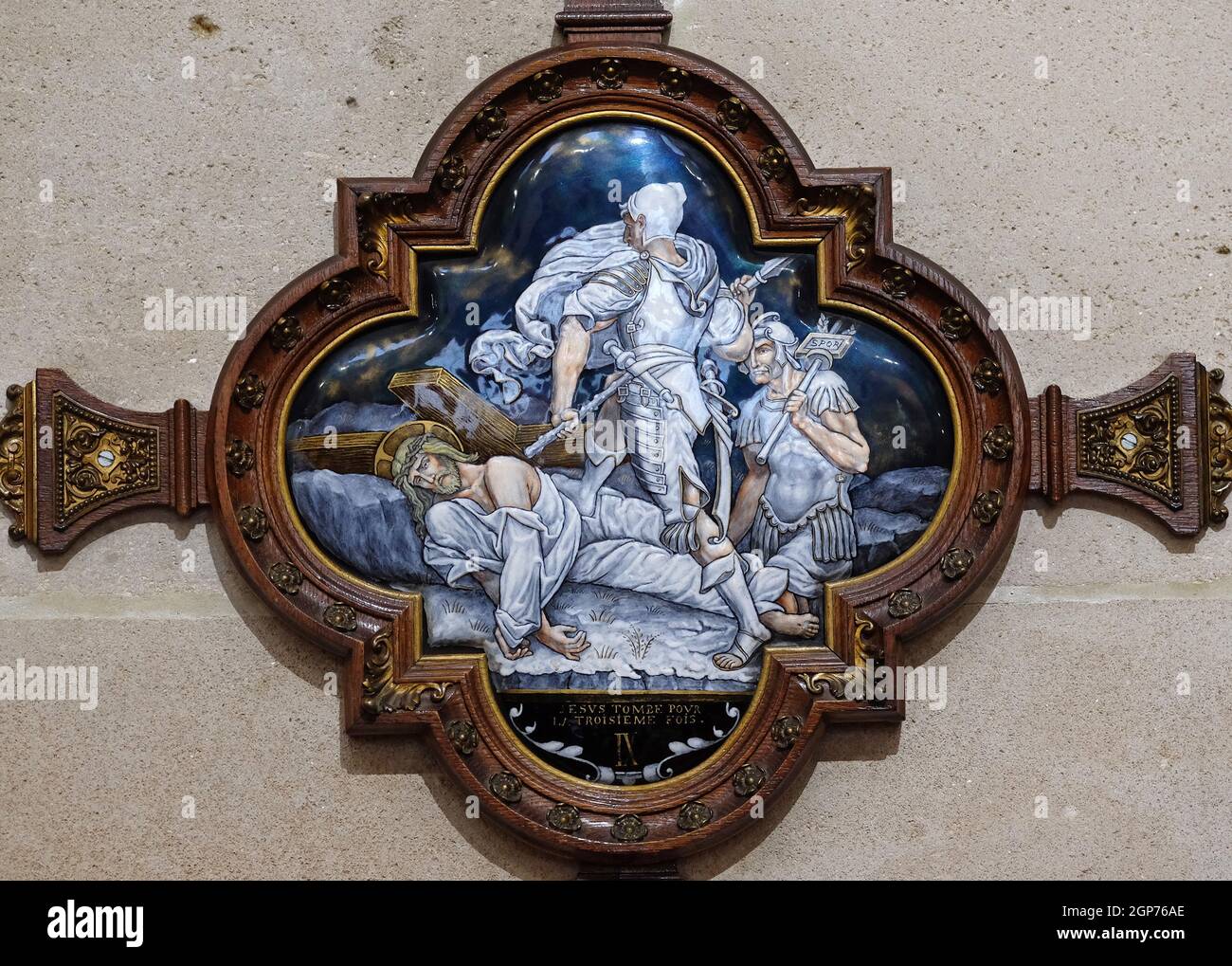 9th Stations of the Cross, Jesus falls the third time, St Francis ...