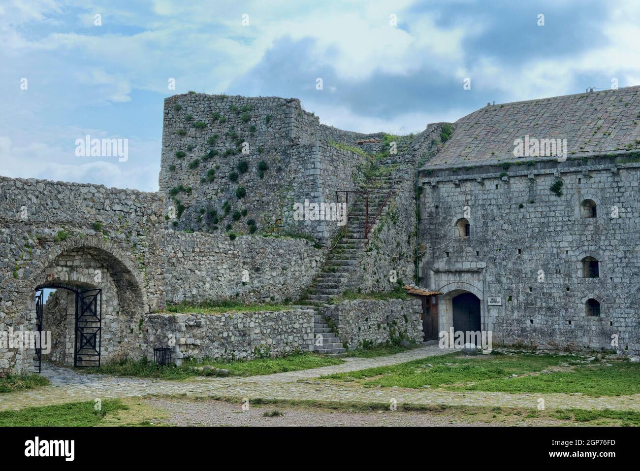 Rozafa castle, Second Inner Courtyard, Shkodra, Albania Stock Photo - Alamy