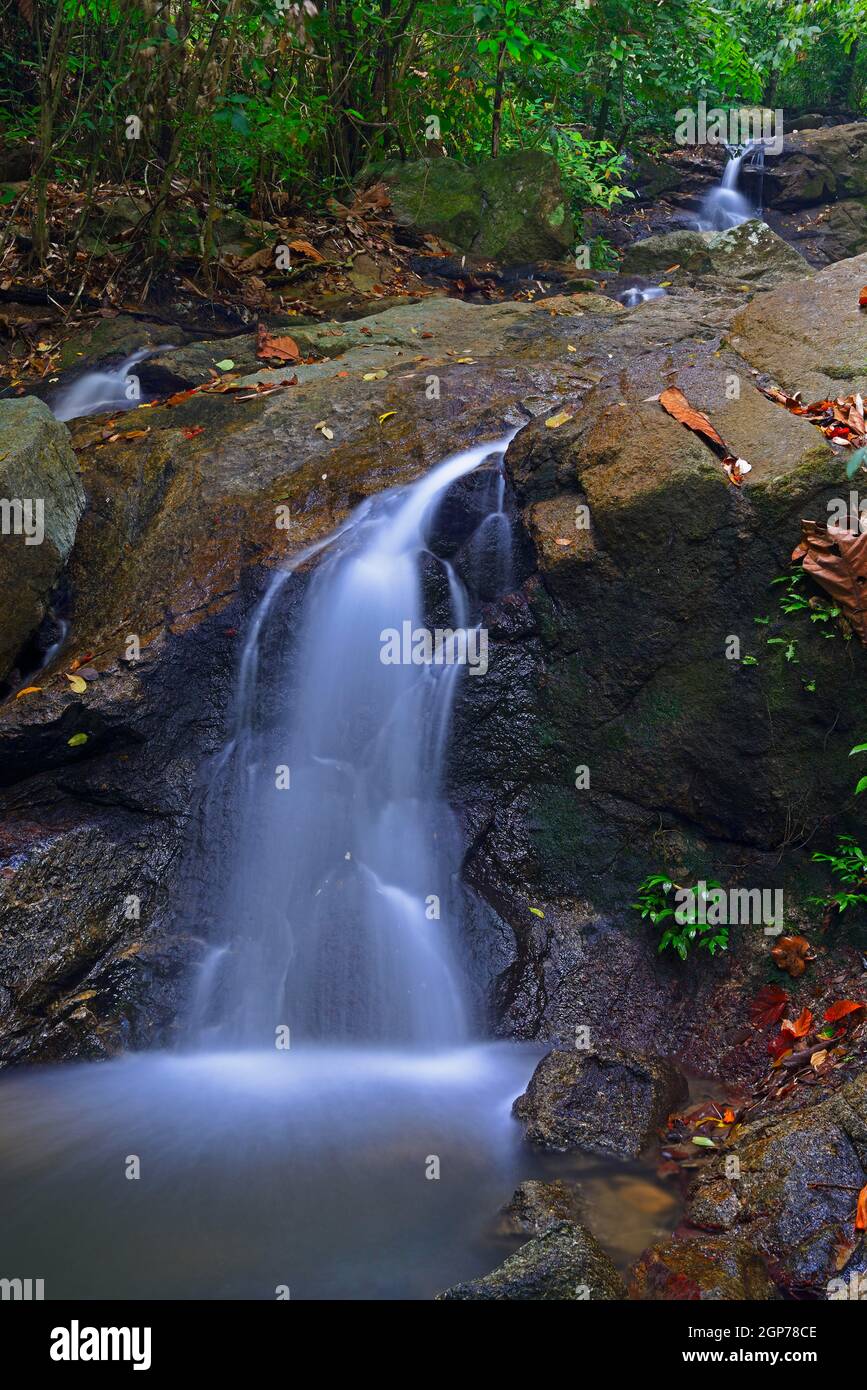 Cascades of Kathu Waterfall, Phuket, Thailand Stock Photo - Alamy