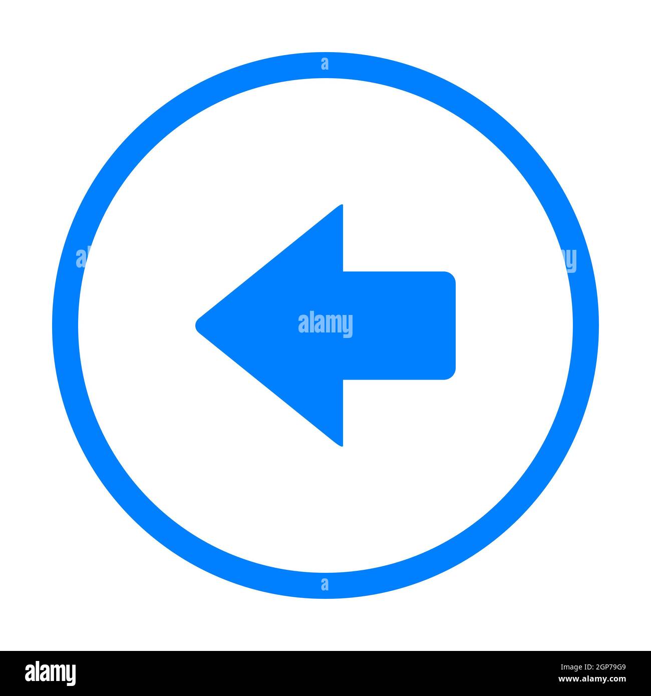 Left arrow and circle Stock Photo - Alamy