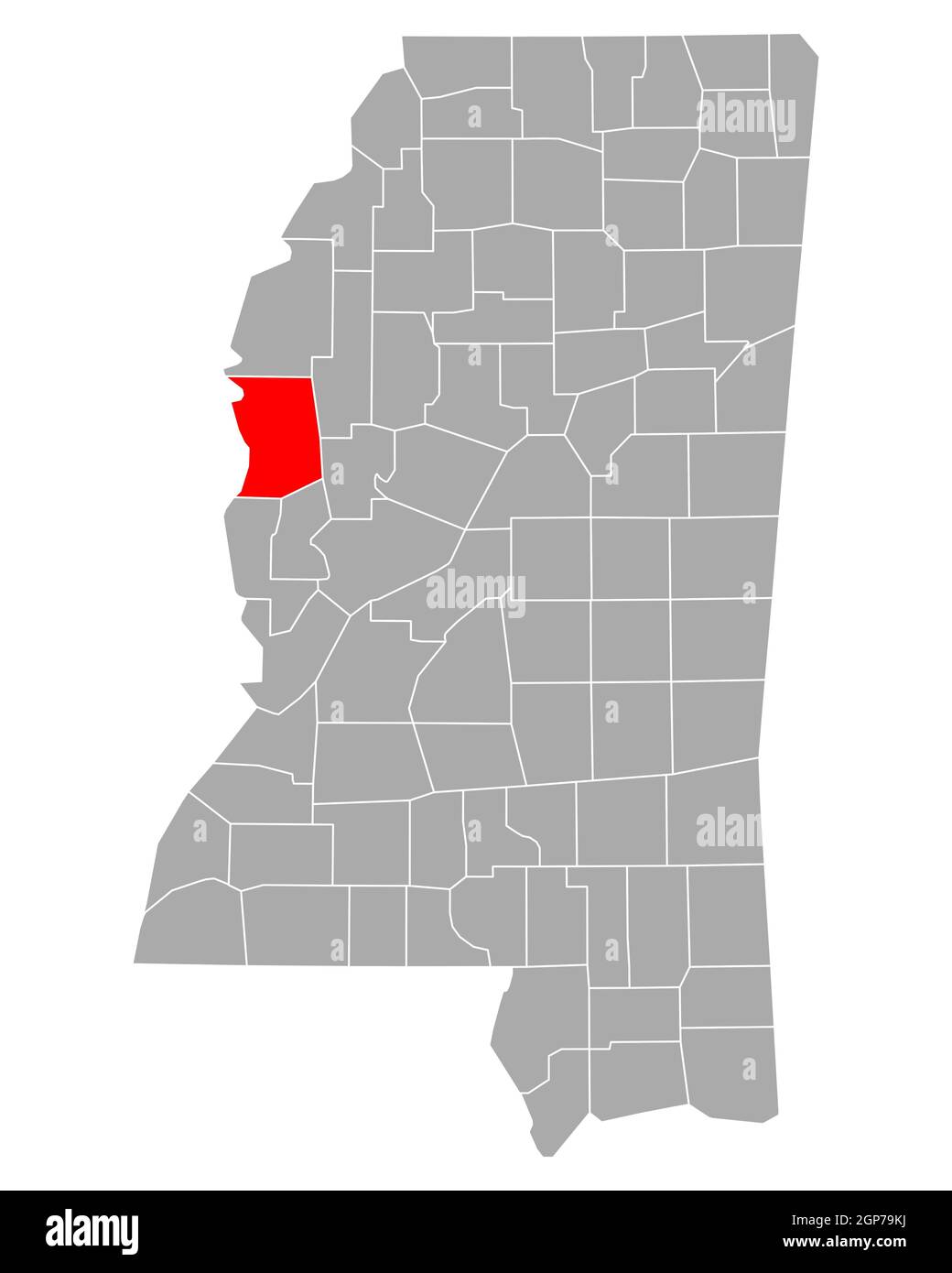 Washington mississippi map hi-res stock photography and images - Alamy