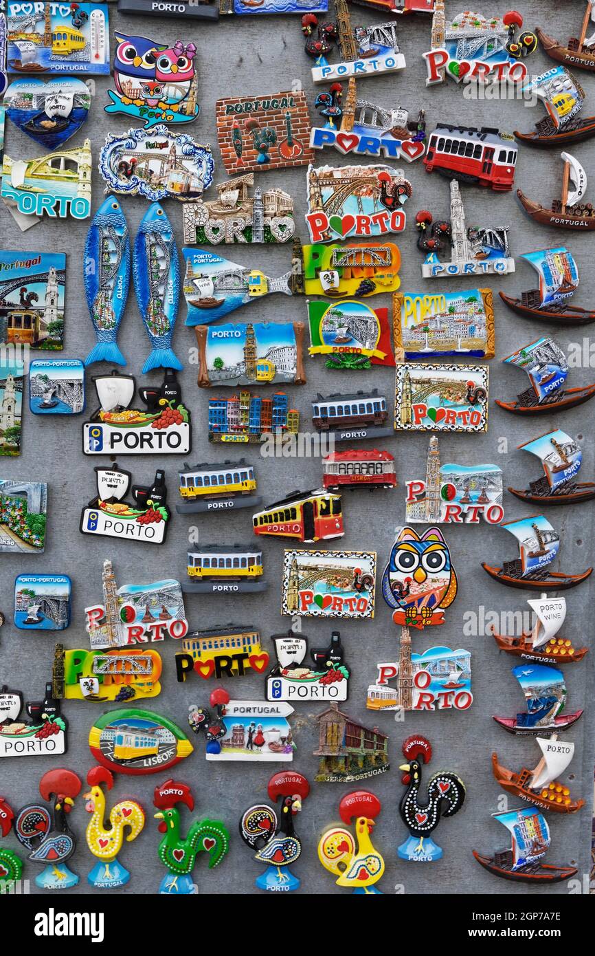 Magnetic stickers with landmarks of Porto, Porto, Portugal Stock Photo ...