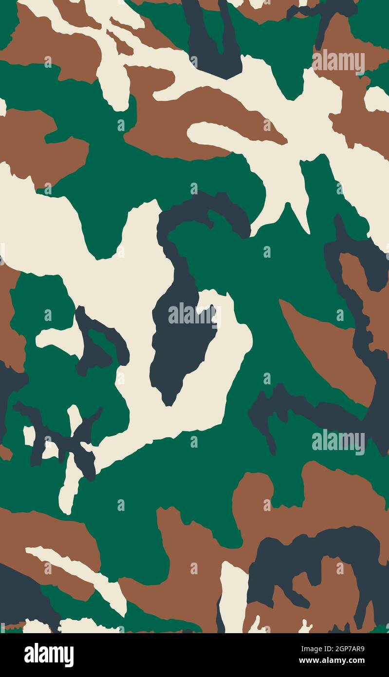 Military camouflage texture khaki print background - Vector ...