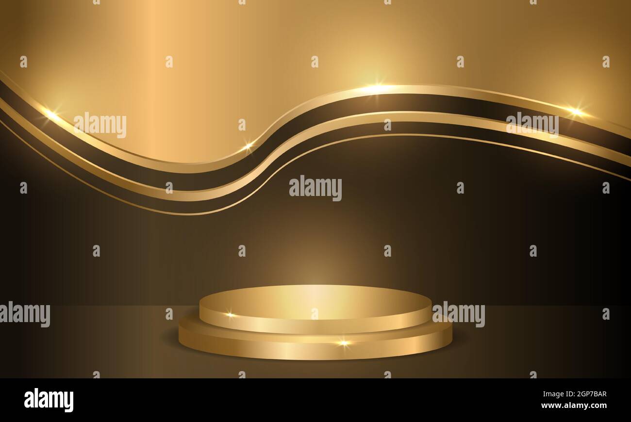 Round dark podium on Stock Vector Images - Alamy