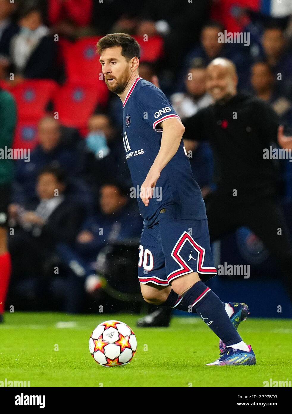 Paris Saint-Germain's Lionel Messi during the UEFA Champions League ...