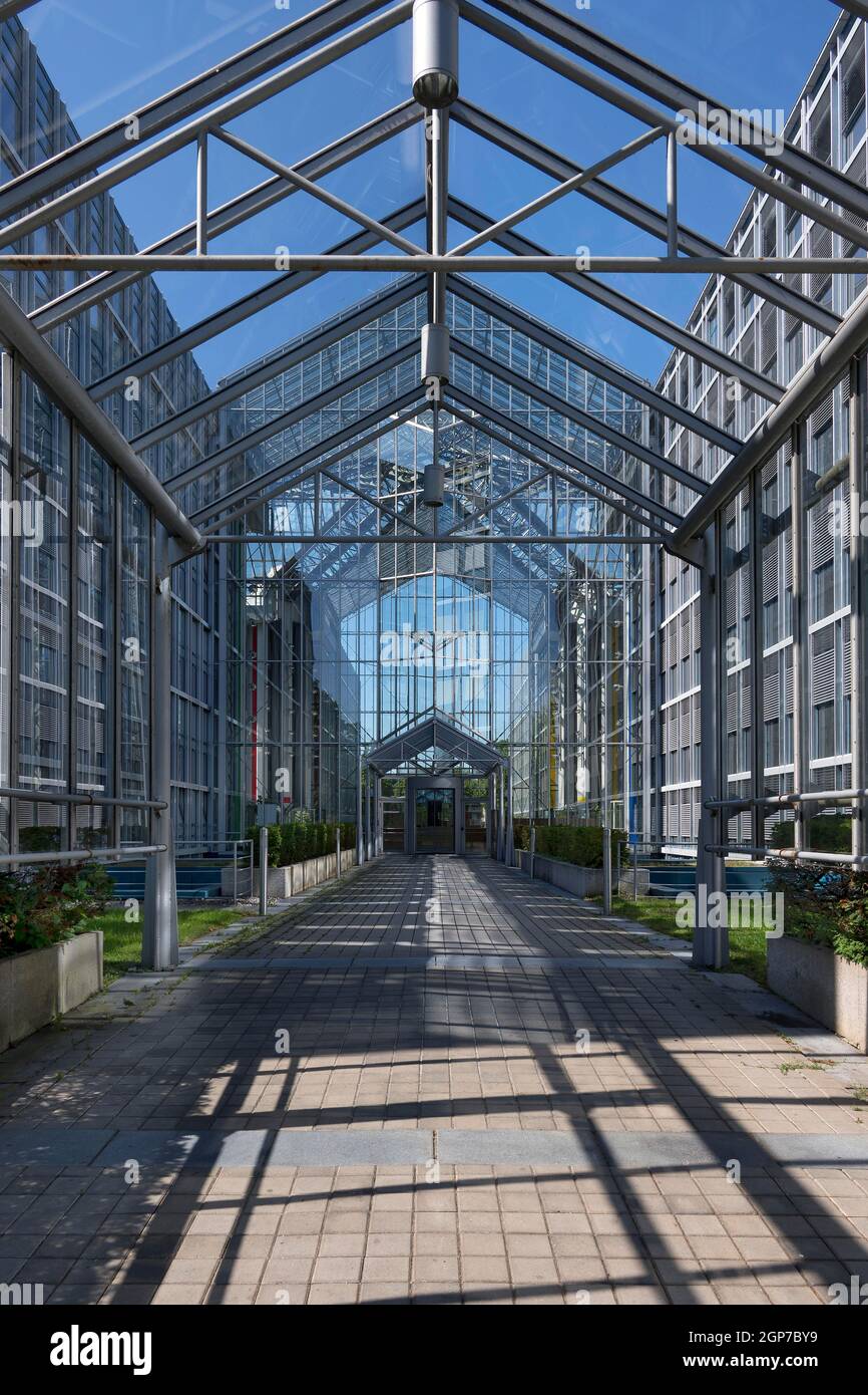 Atrium Riestrasse, Munich, Upper Bavaria, Bavaria, Germany Stock Photo ...