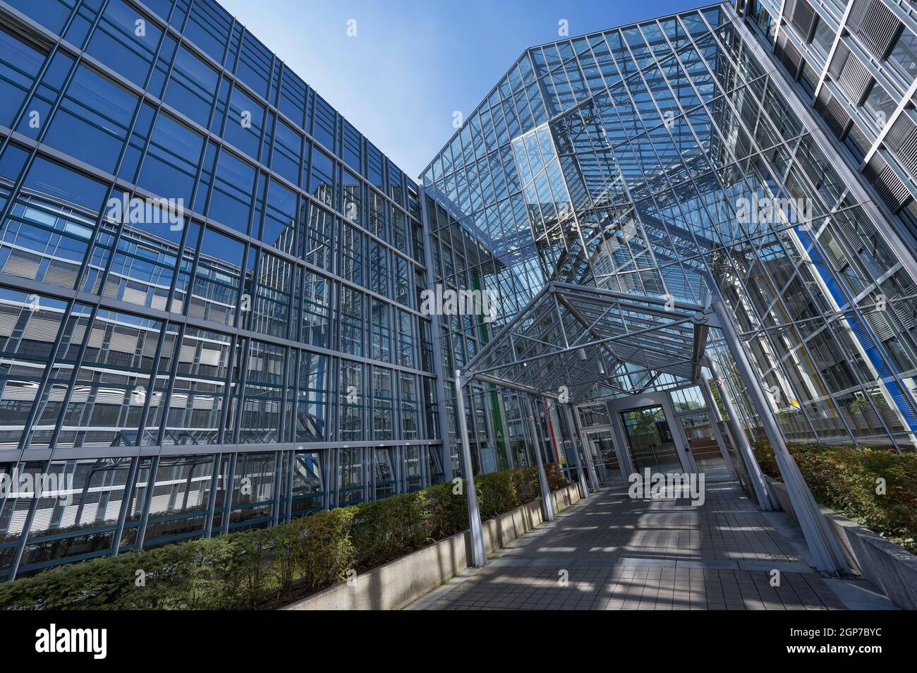 Atrium Riestrasse, Munich, Upper Bavaria, Bavaria, Germany Stock Photo ...