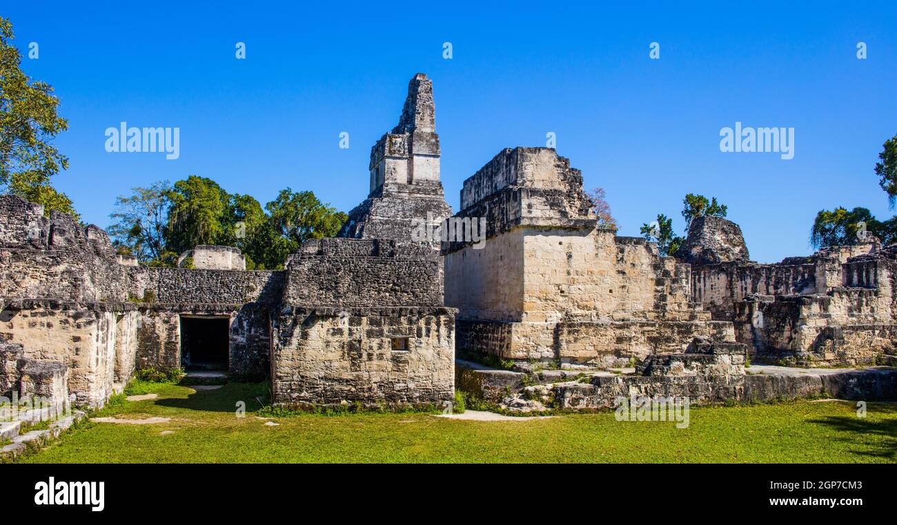 Central acropolis tikal guatemala hi-res stock photography and images ...