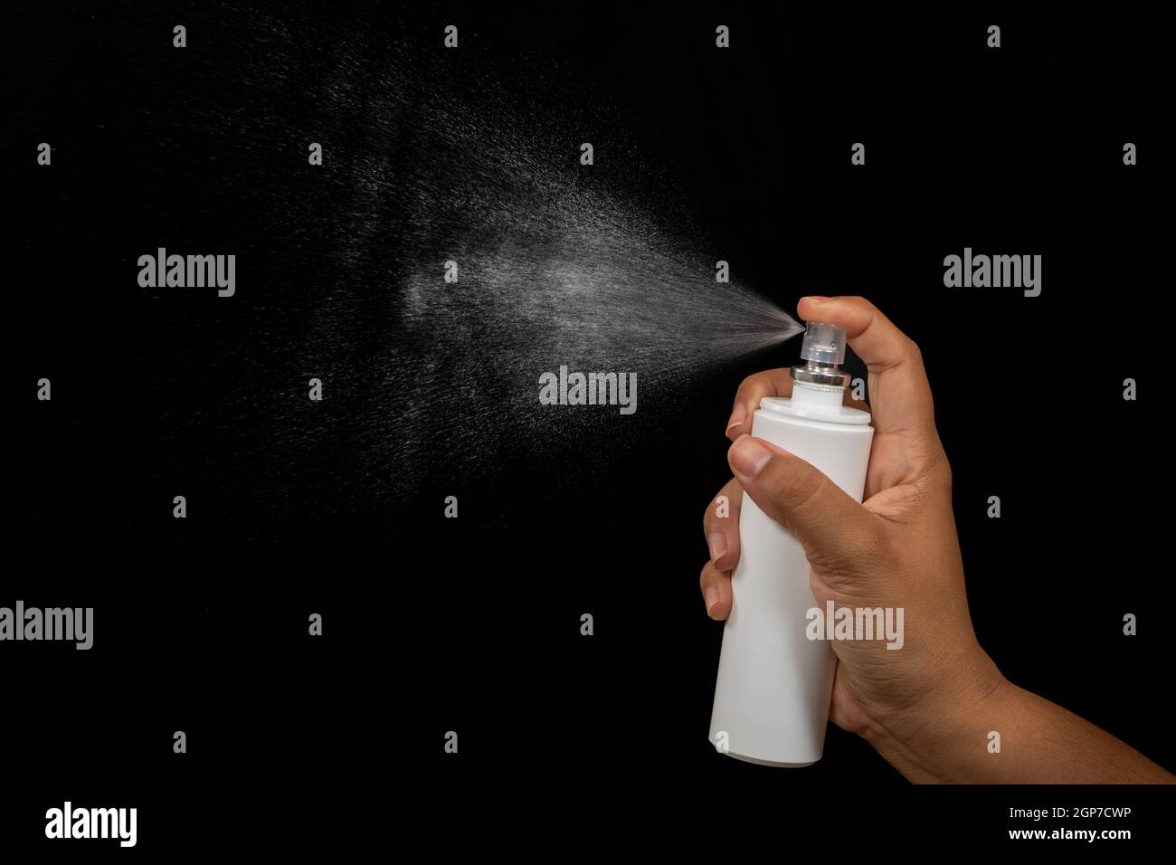 Spray, Pulverized fluid getting out from a container withstood by a ...