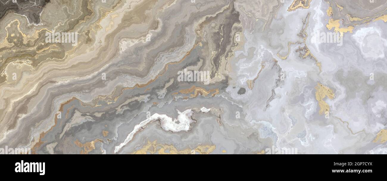 Gray gold marble pattern with gold inclusions. Abstract texture and ...