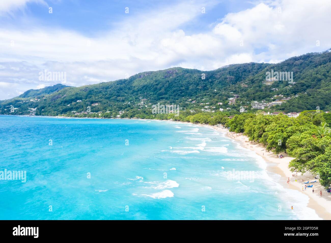 Seychelles beach sea ocean landscape Mahé Mahe island nature vacation ...