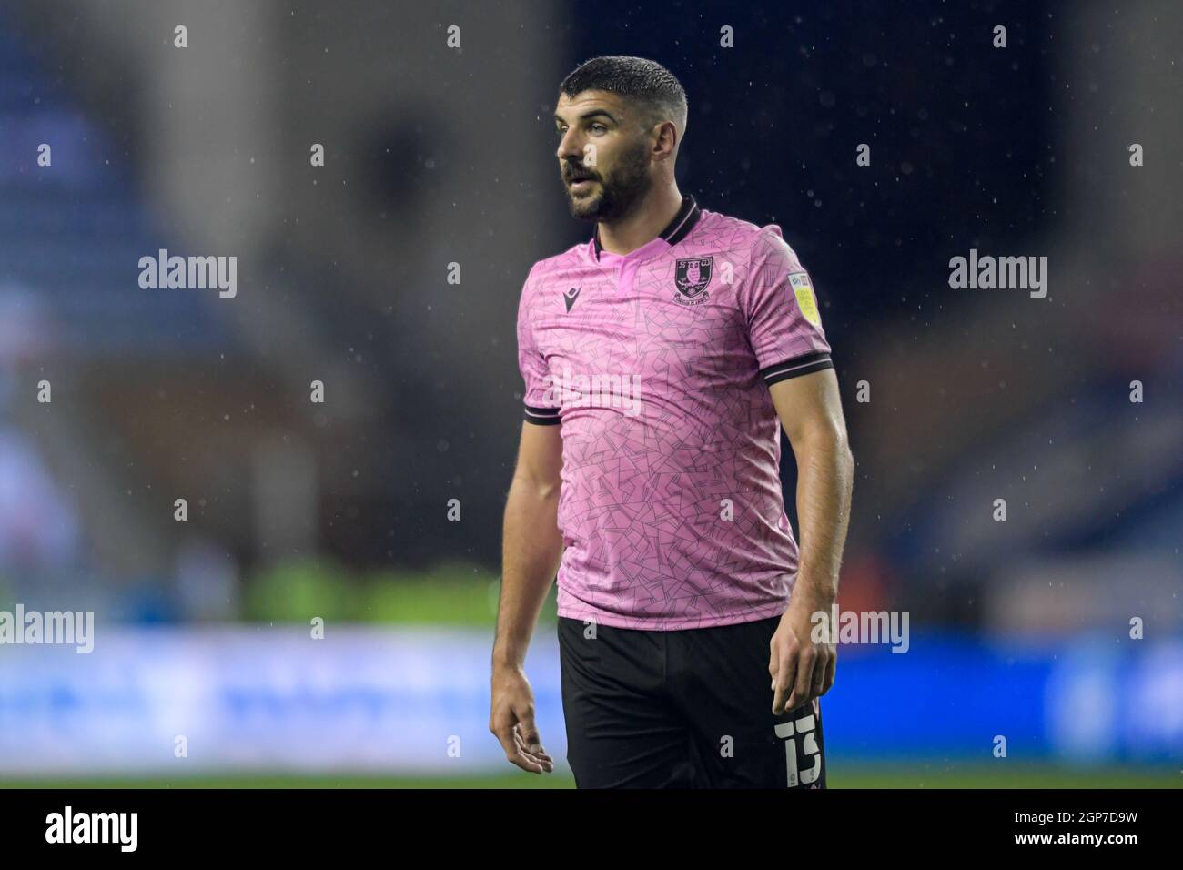 Wigan, UK. 28th Sep, 2021. Callum Paterson #13 of Sheffield Wednesday ...