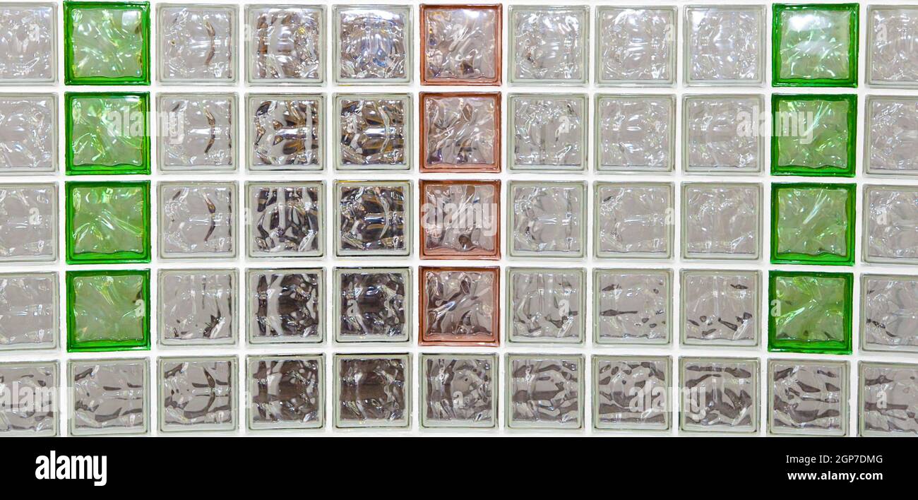 Decorative Glass Blocks in different colors, italian tricolor Stock ...