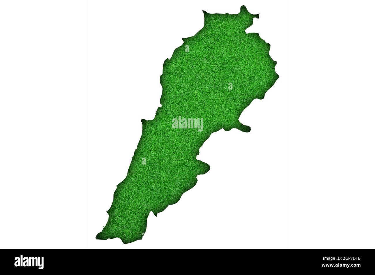 Lebanon outline map Cut Out Stock Images & Pictures - Alamy