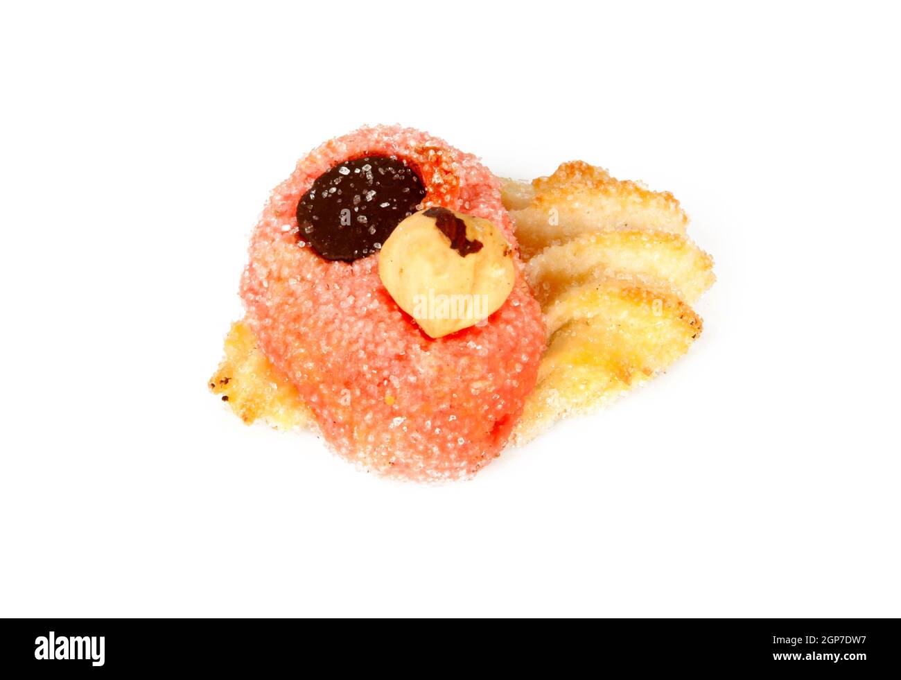 Sweet pastry on white background Stock Photo - Alamy