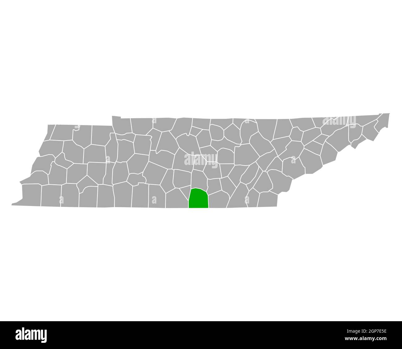 Map of Franklin in Tennessee Stock Photo - Alamy