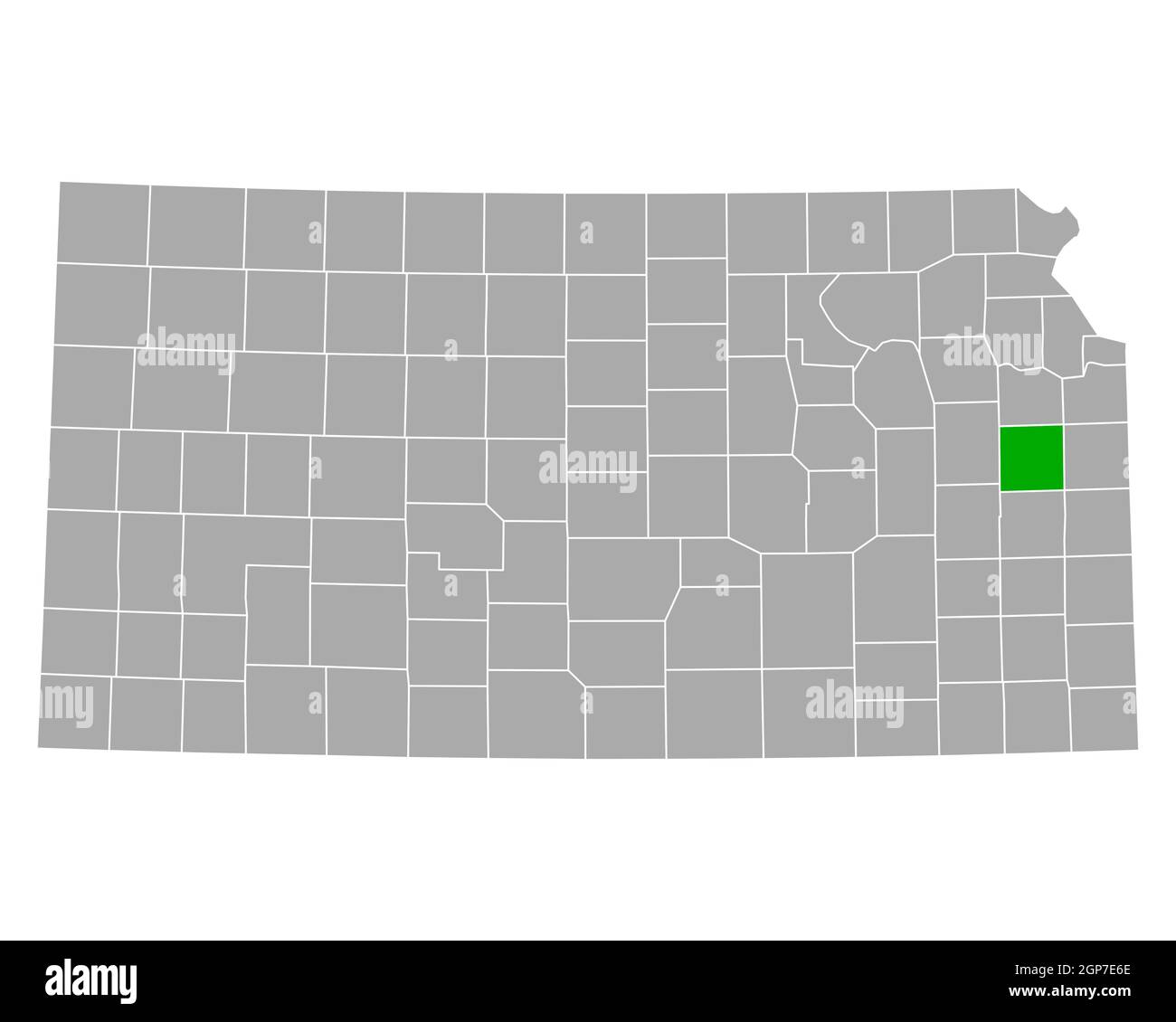 Franklin county map hi-res stock photography and images - Alamy